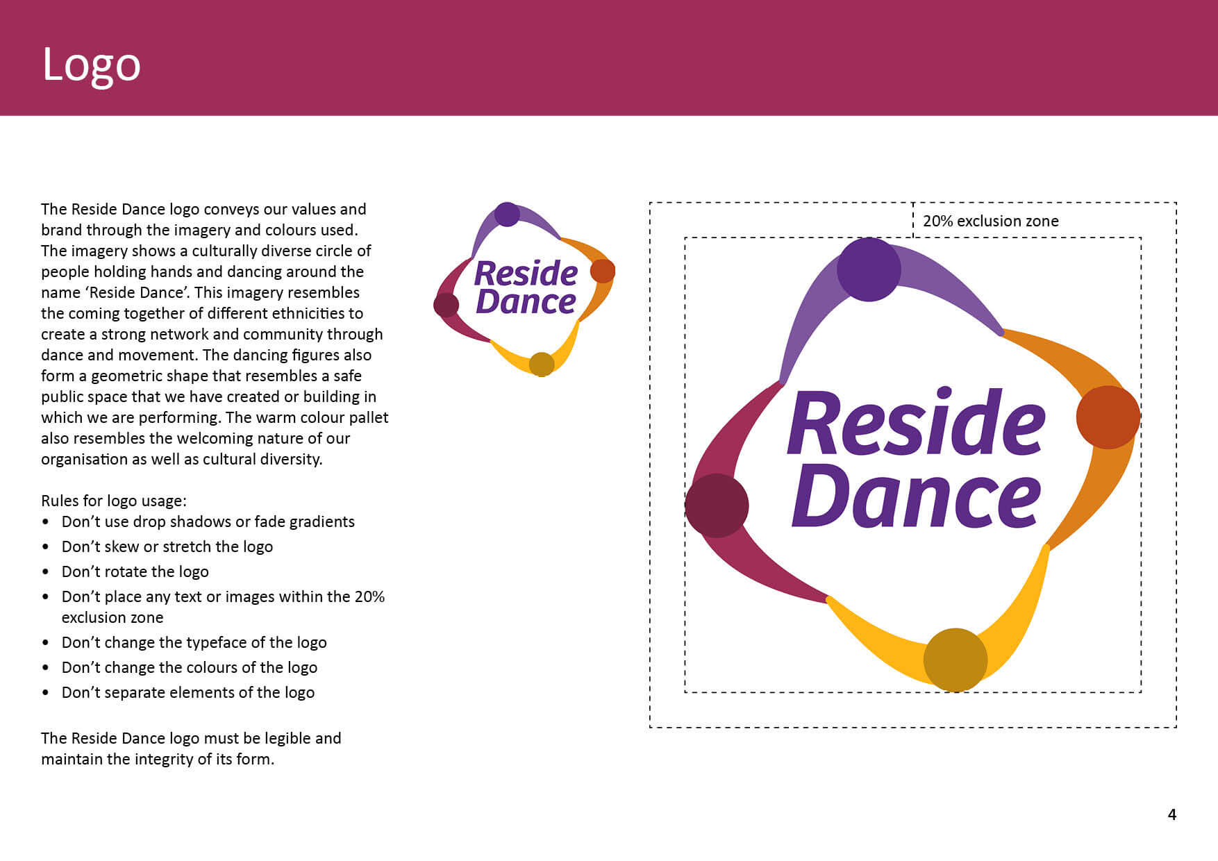 Reside Dance Rebrand - Typography & Graphic Communication
