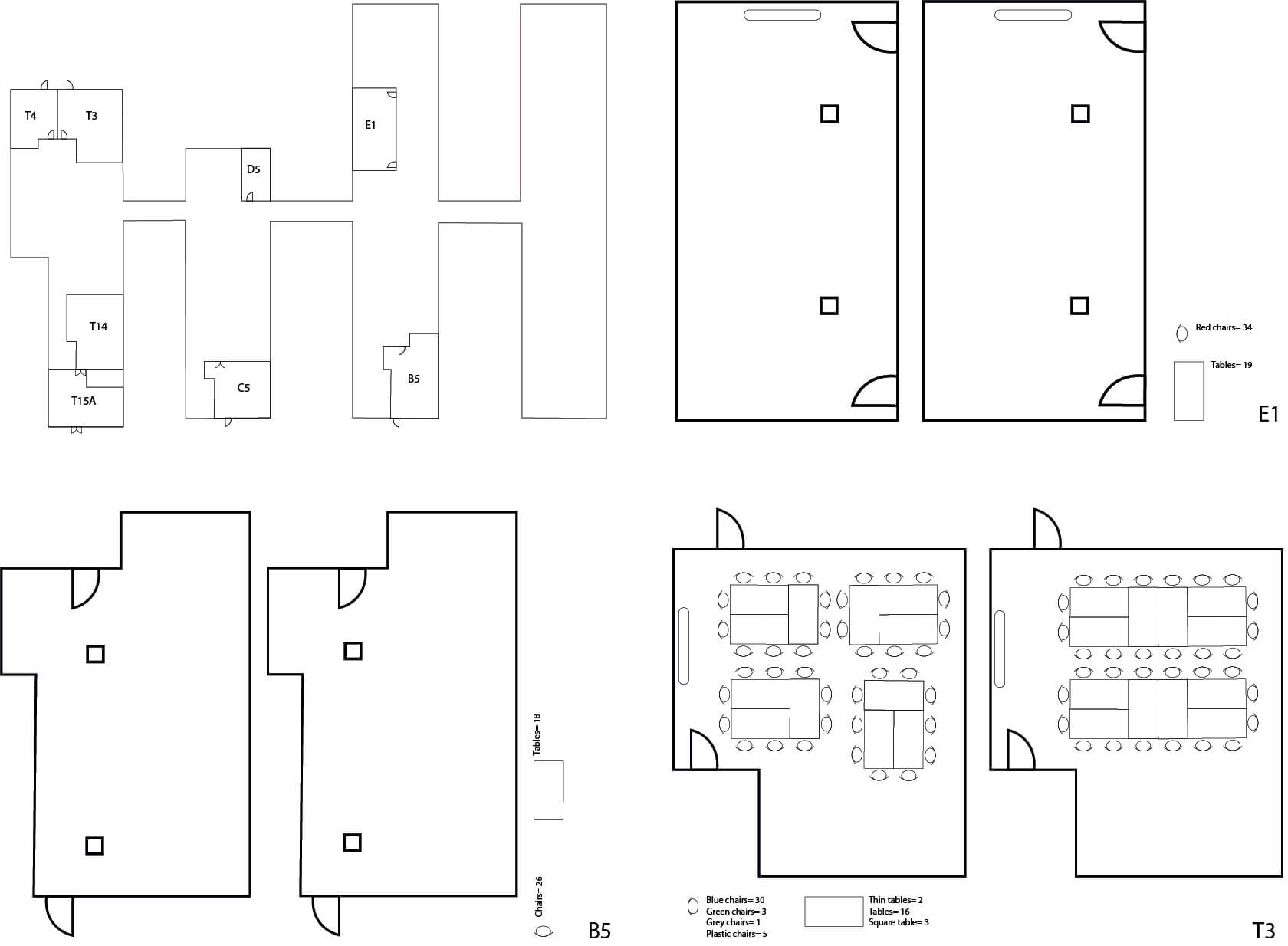 Typography room plans – Typography & Graphic Communication