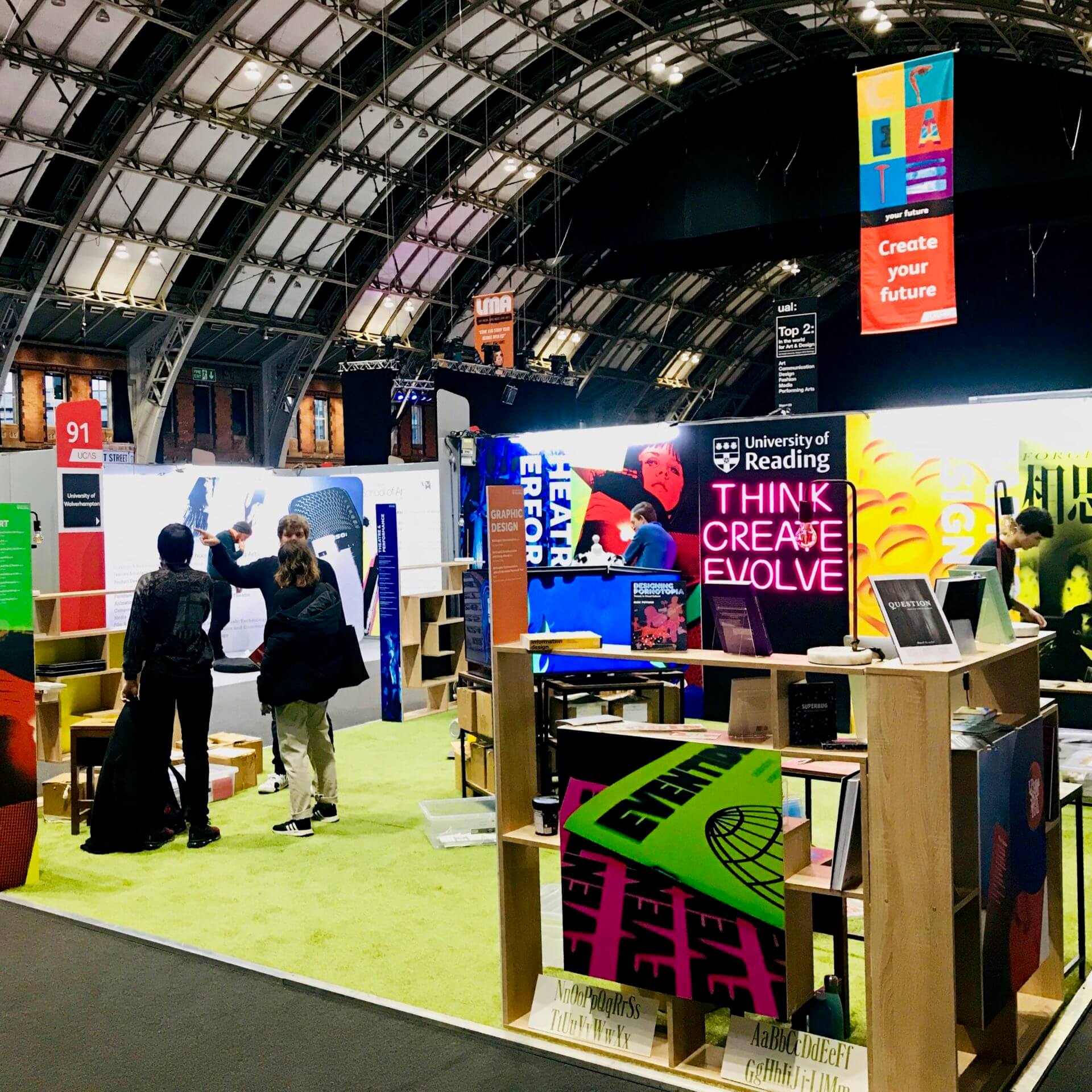 School of Arts and Communication Design UCAS Fair Stand – Typography ...