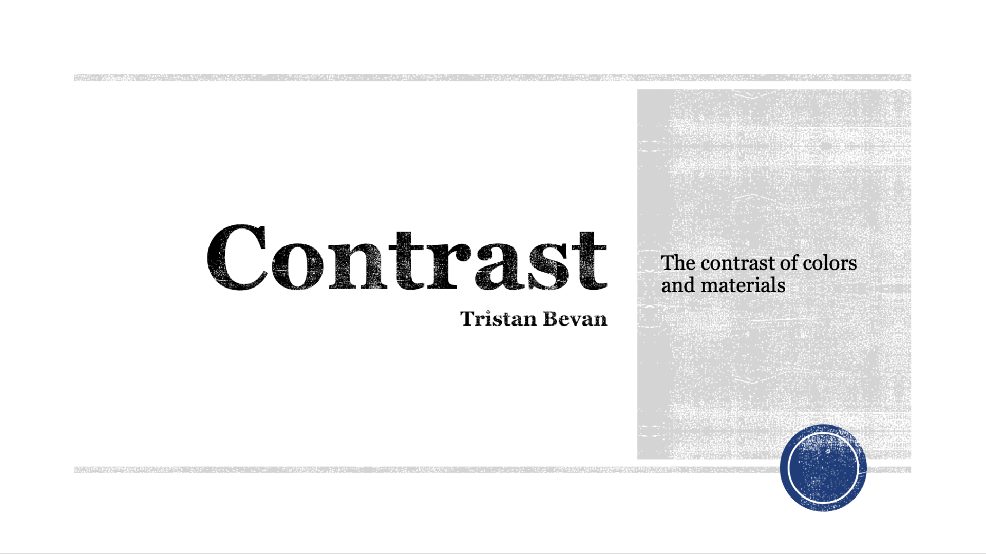 Contrast - Typography & Graphic Communication