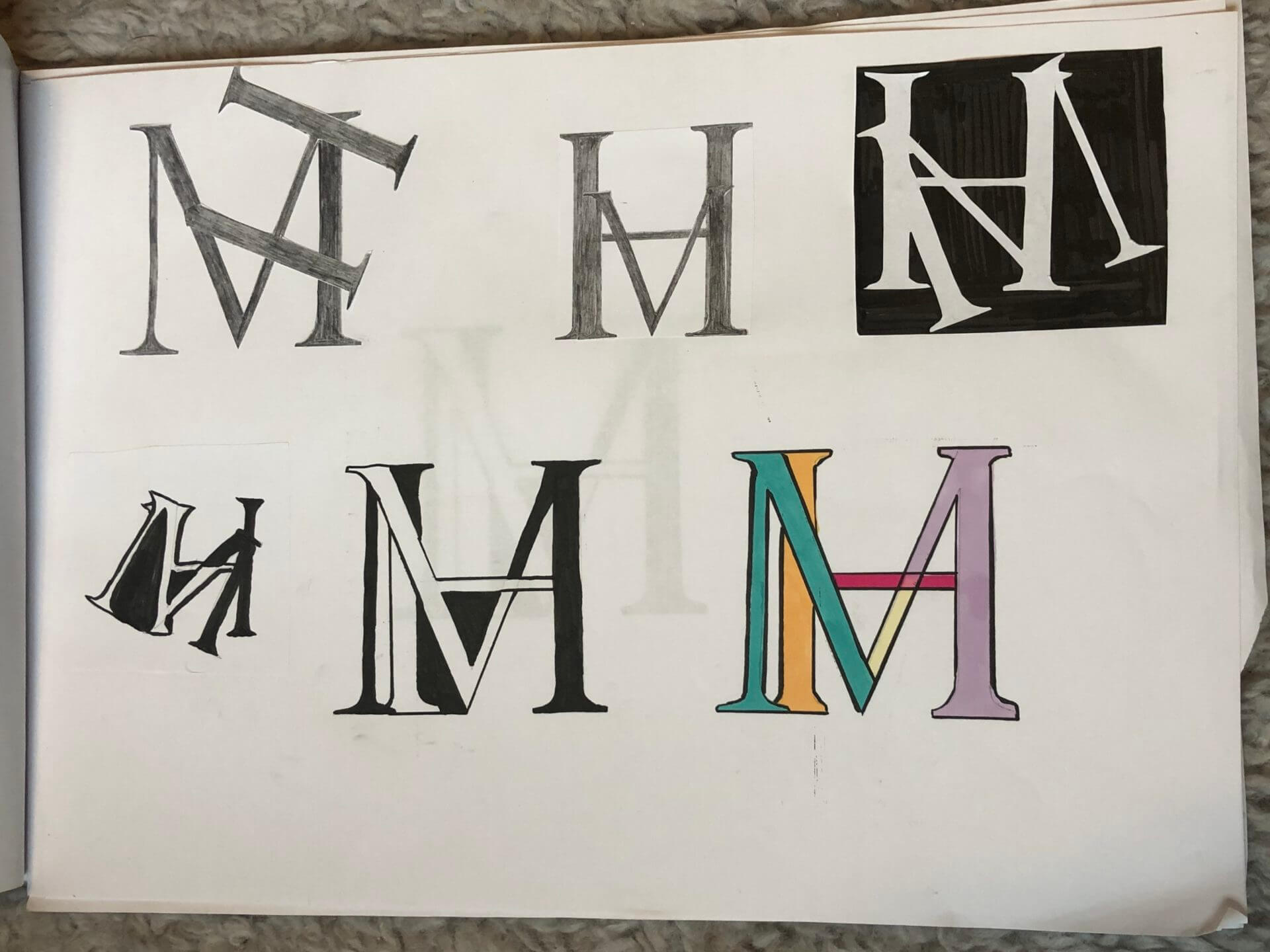 Transmogrification of my initials – Typography & Graphic Communication
