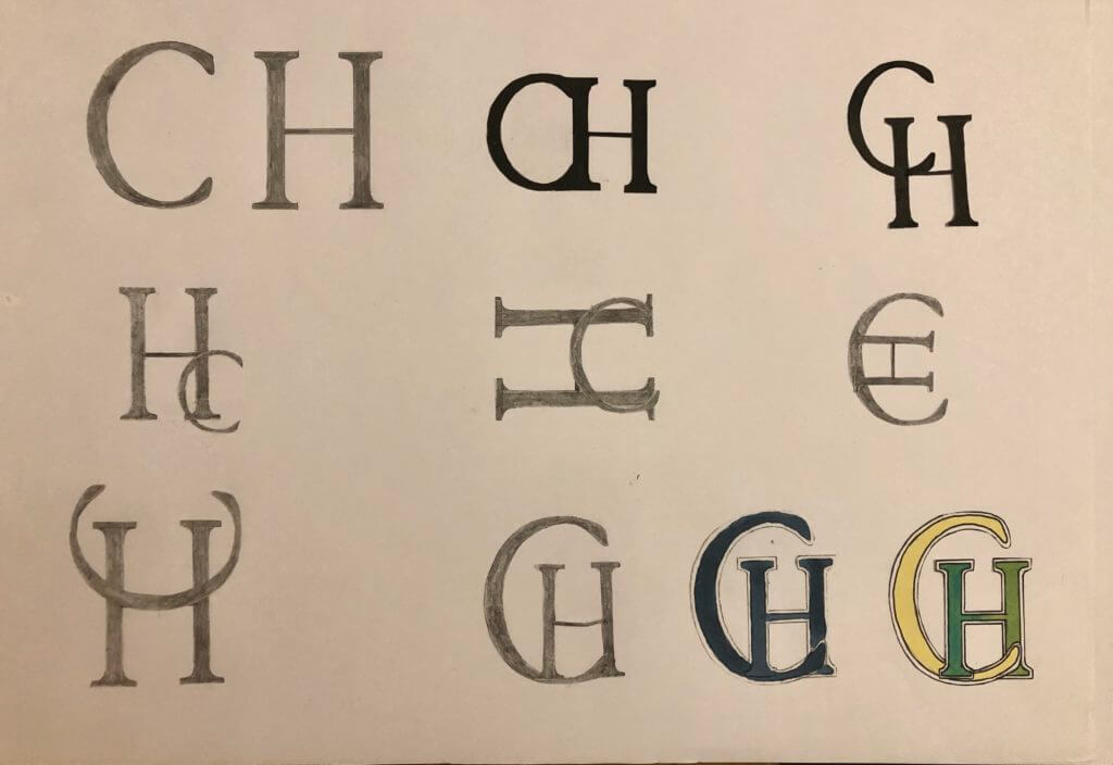 CH monogram - Typography & Graphic Communication