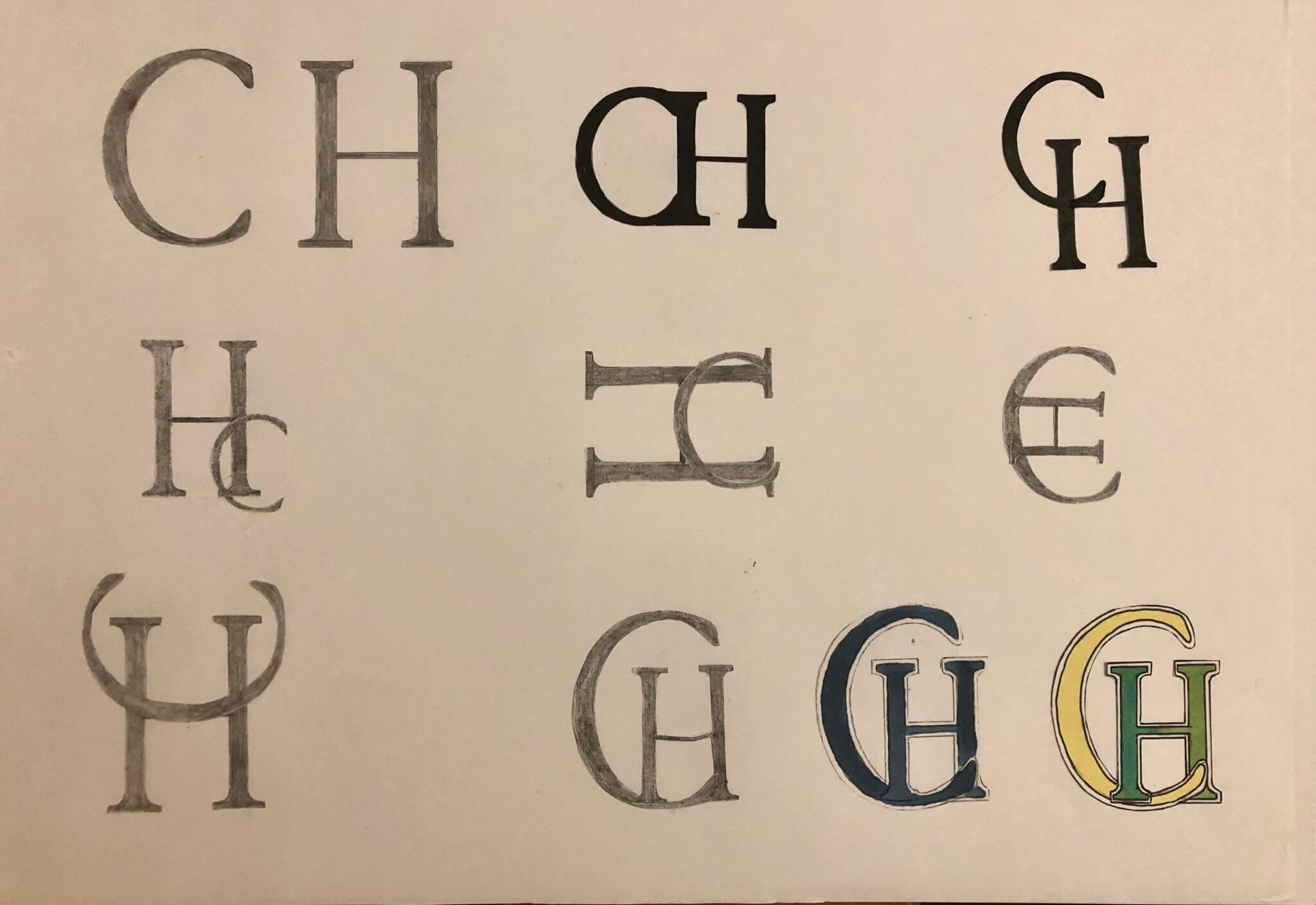 CH monogram - Typography & Graphic Communication
