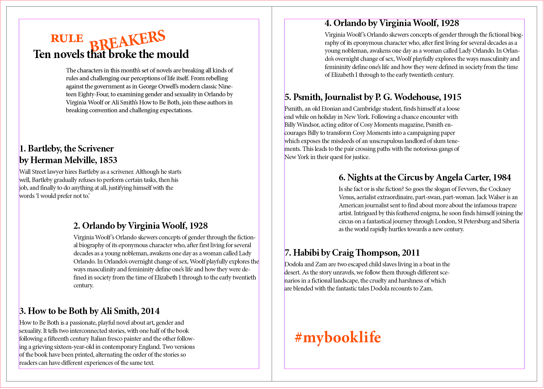 Magazine layouts – Typography & Graphic Communication