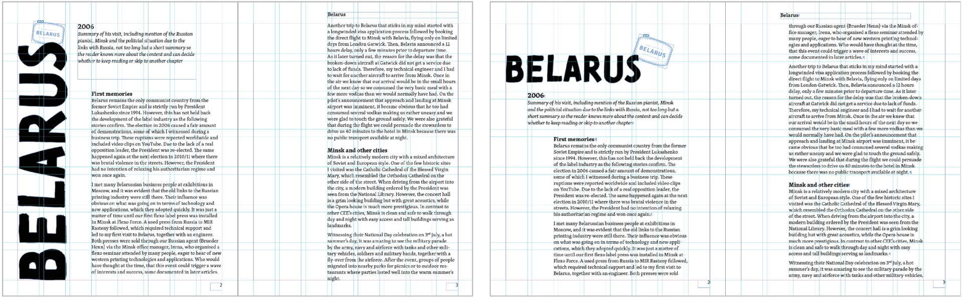 ‘Destination’: travel journals book design – Typography & Graphic ...