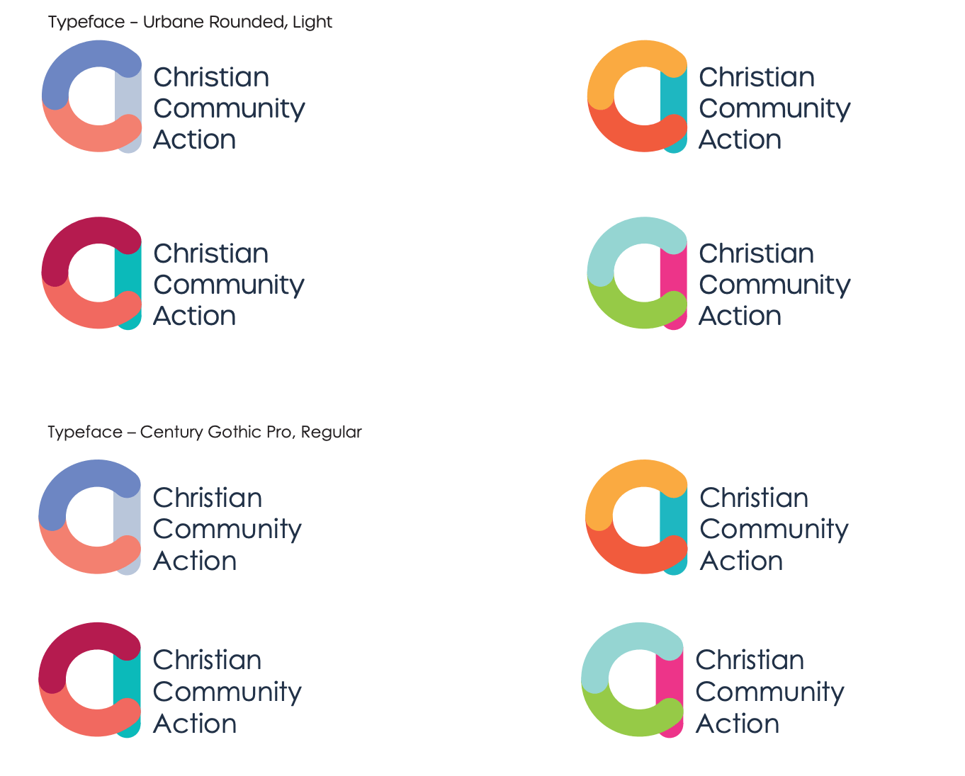 Christian Community Action branding - Typography & Graphic Communication