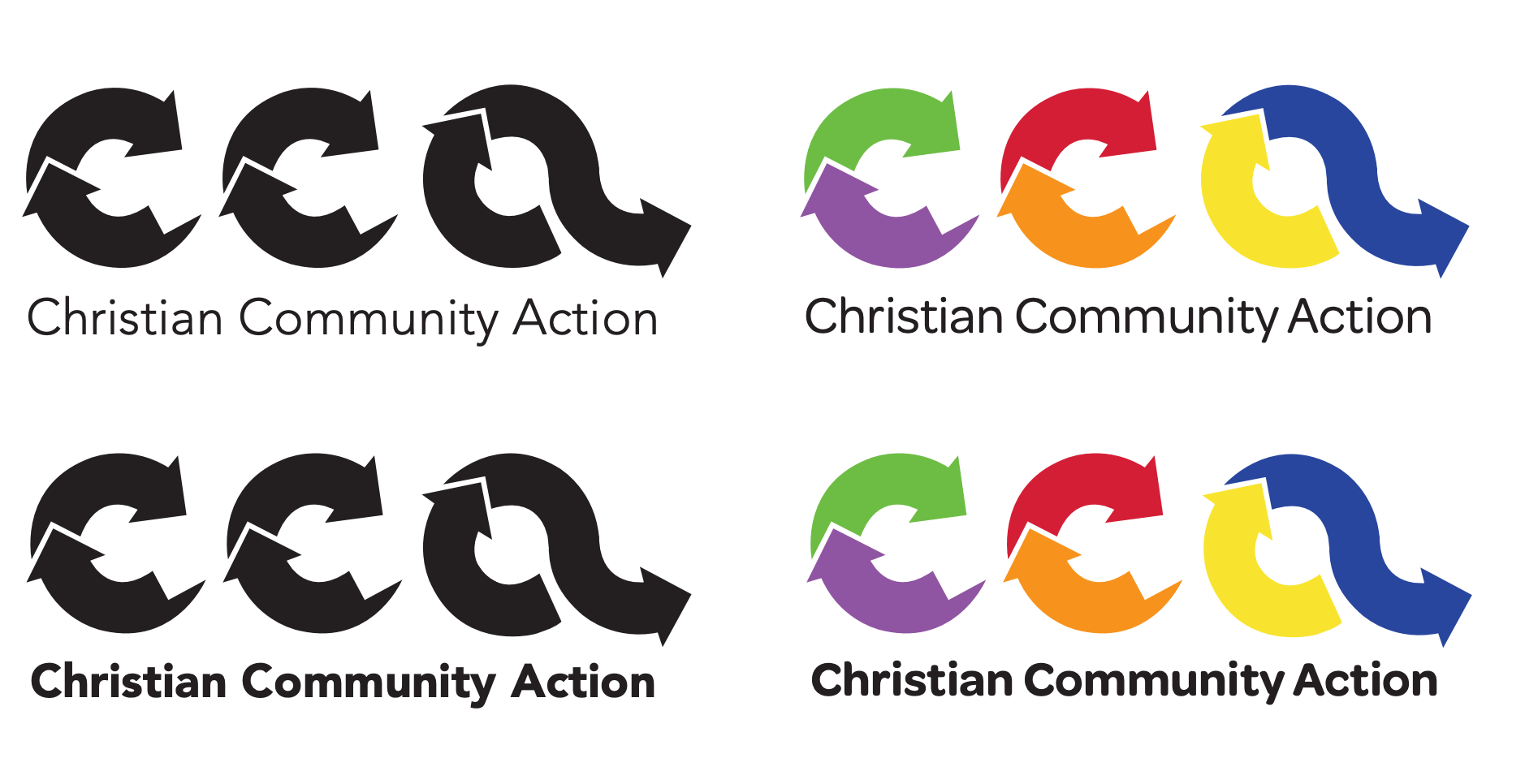 Christian Community Action branding - Typography & Graphic Communication