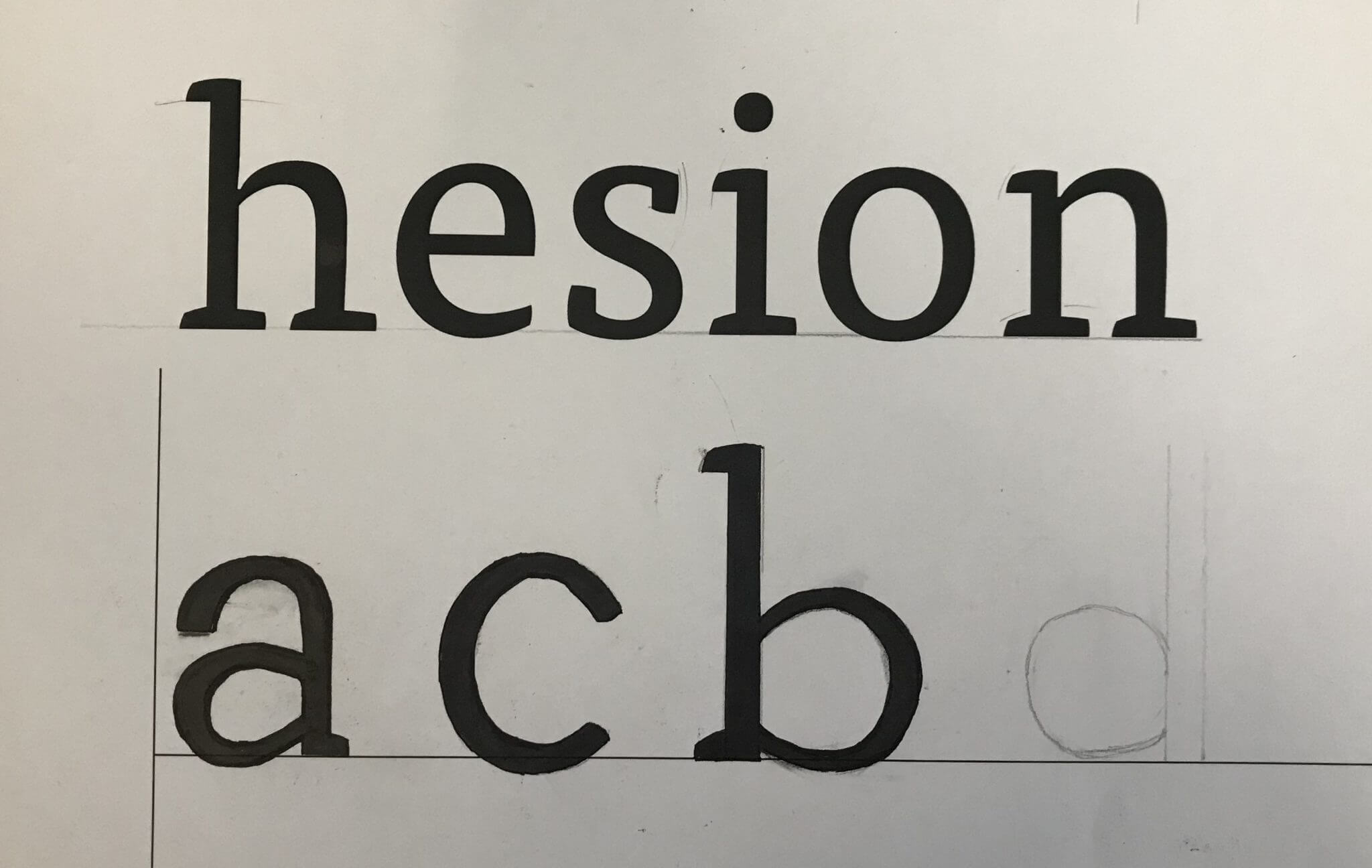 Letter Shaping and Font Replication - Typography & Graphic Communication