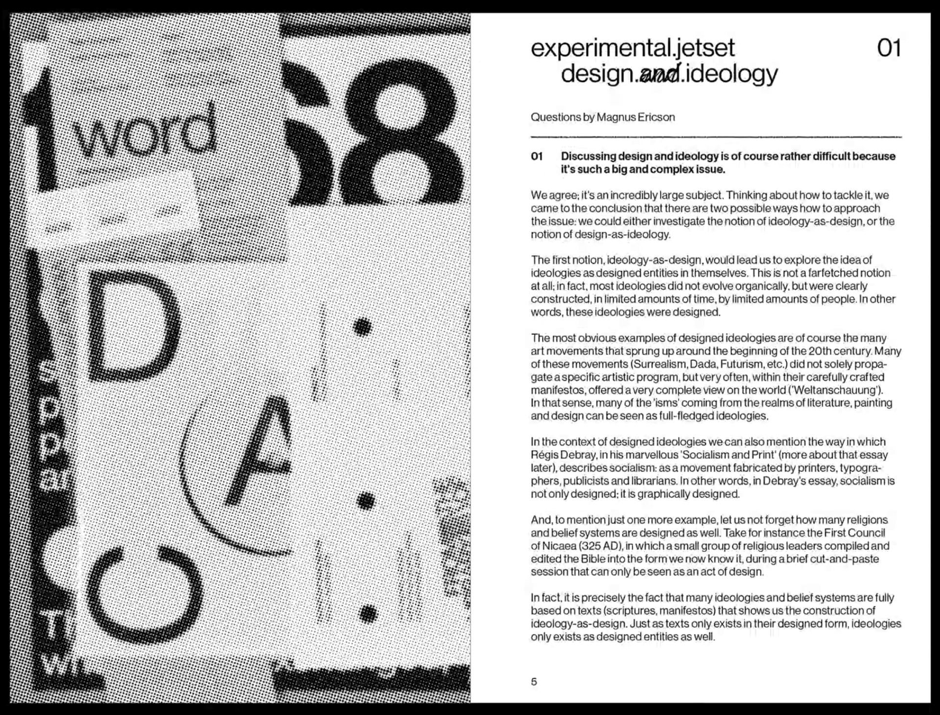 Feedback jam: Magazines & packaging – Typography & Graphic Communication