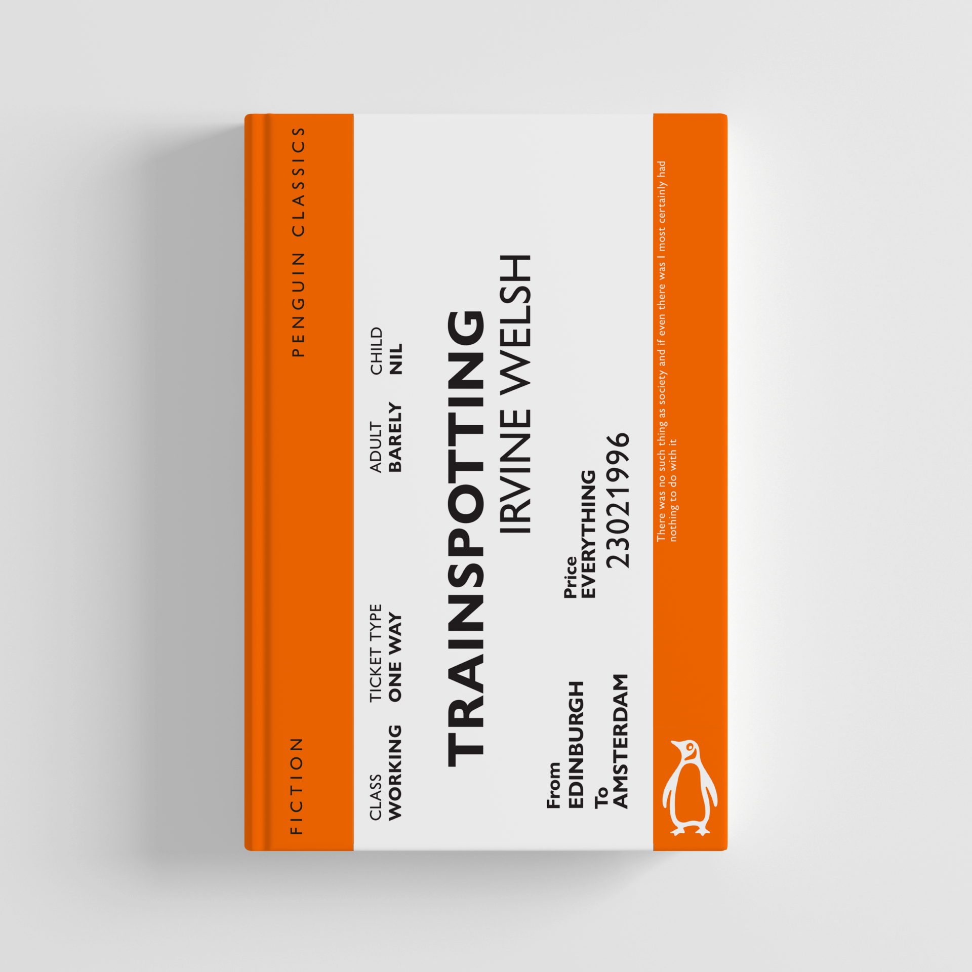 Trainspotting Penguin Book Cover Design – Typography & Graphic ...