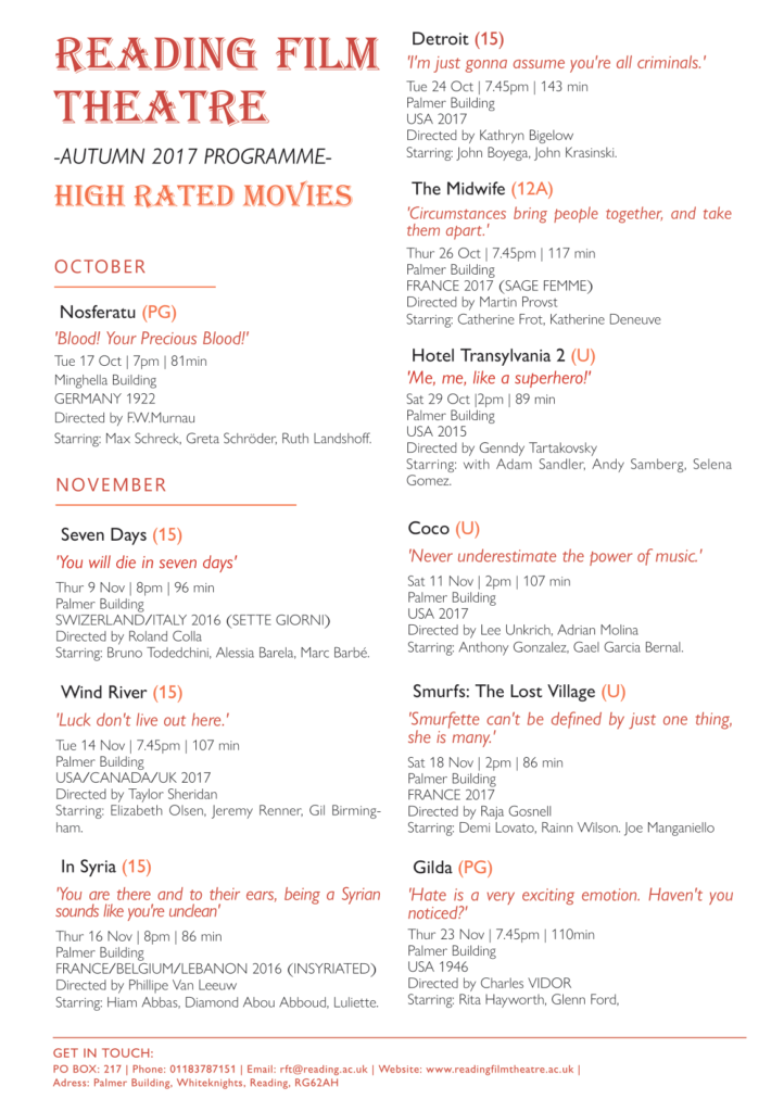 Autumn Film Festival – Typography & Graphic Communication