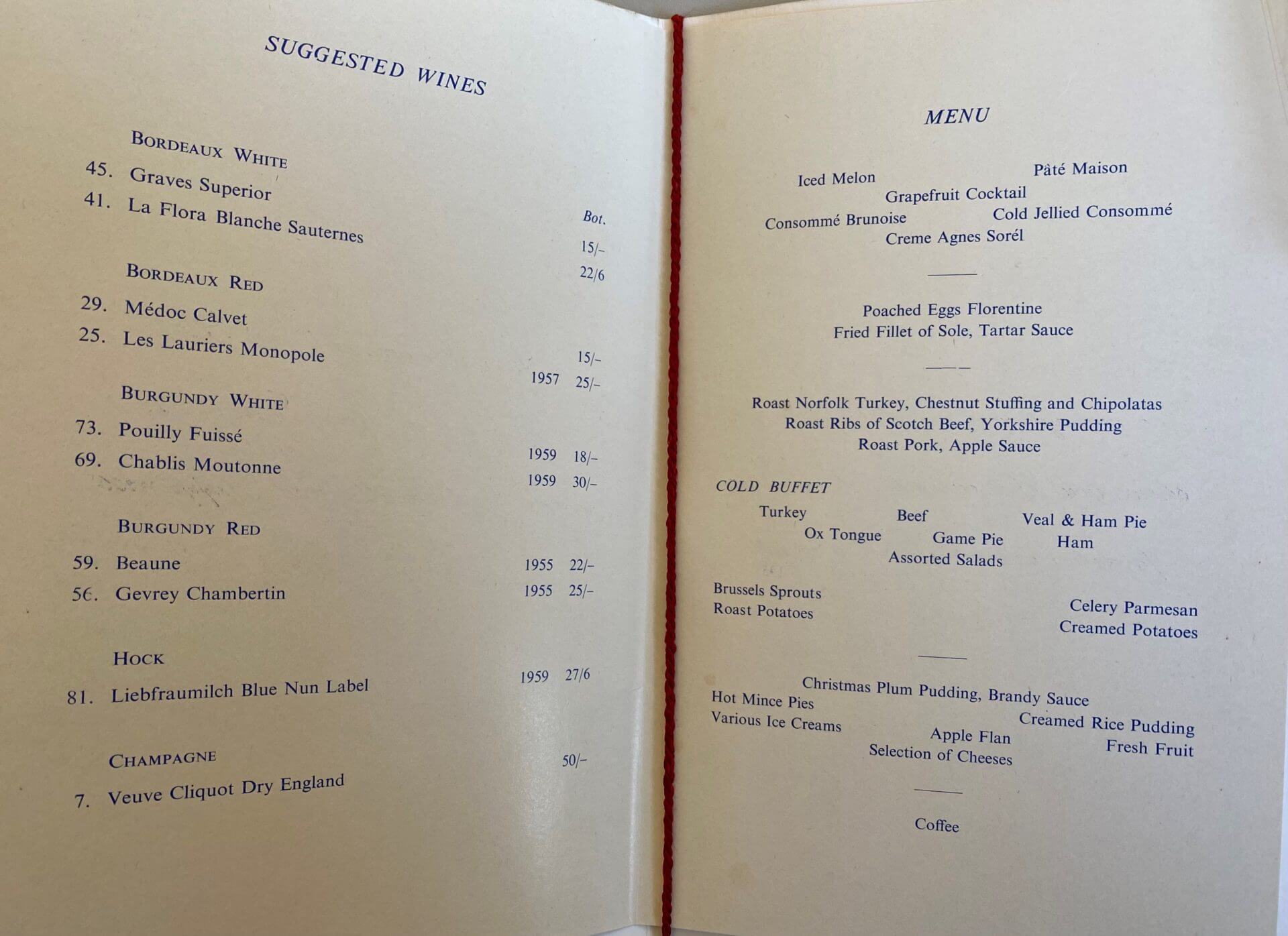 Comparing the designs on Menus – Typography & Graphic Communication