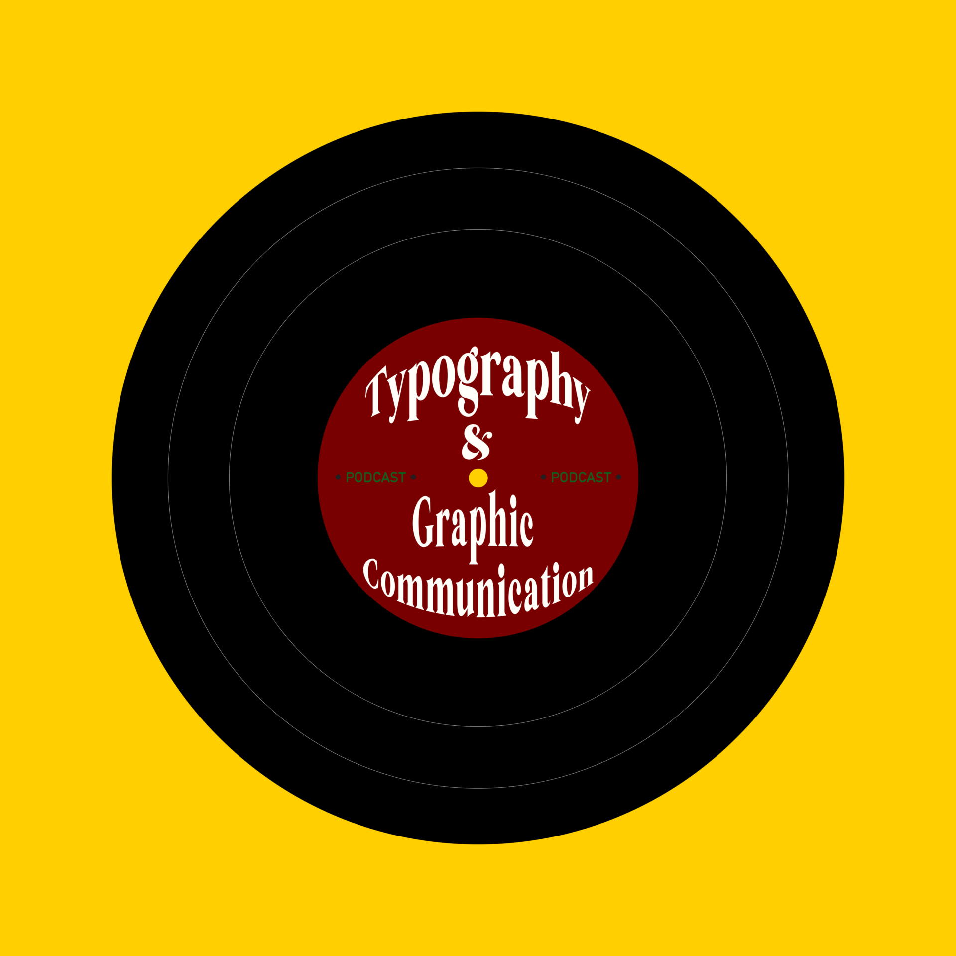 Podcast cover (Photoshop) – Typography & Graphic Communication