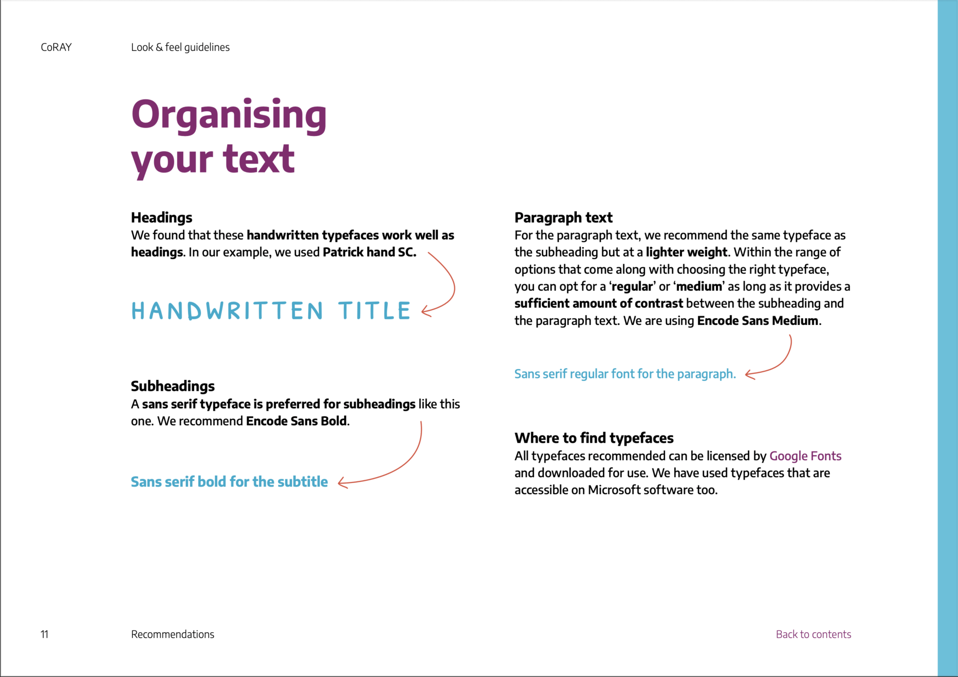 The CoRAY Project – Typography & Graphic Communication