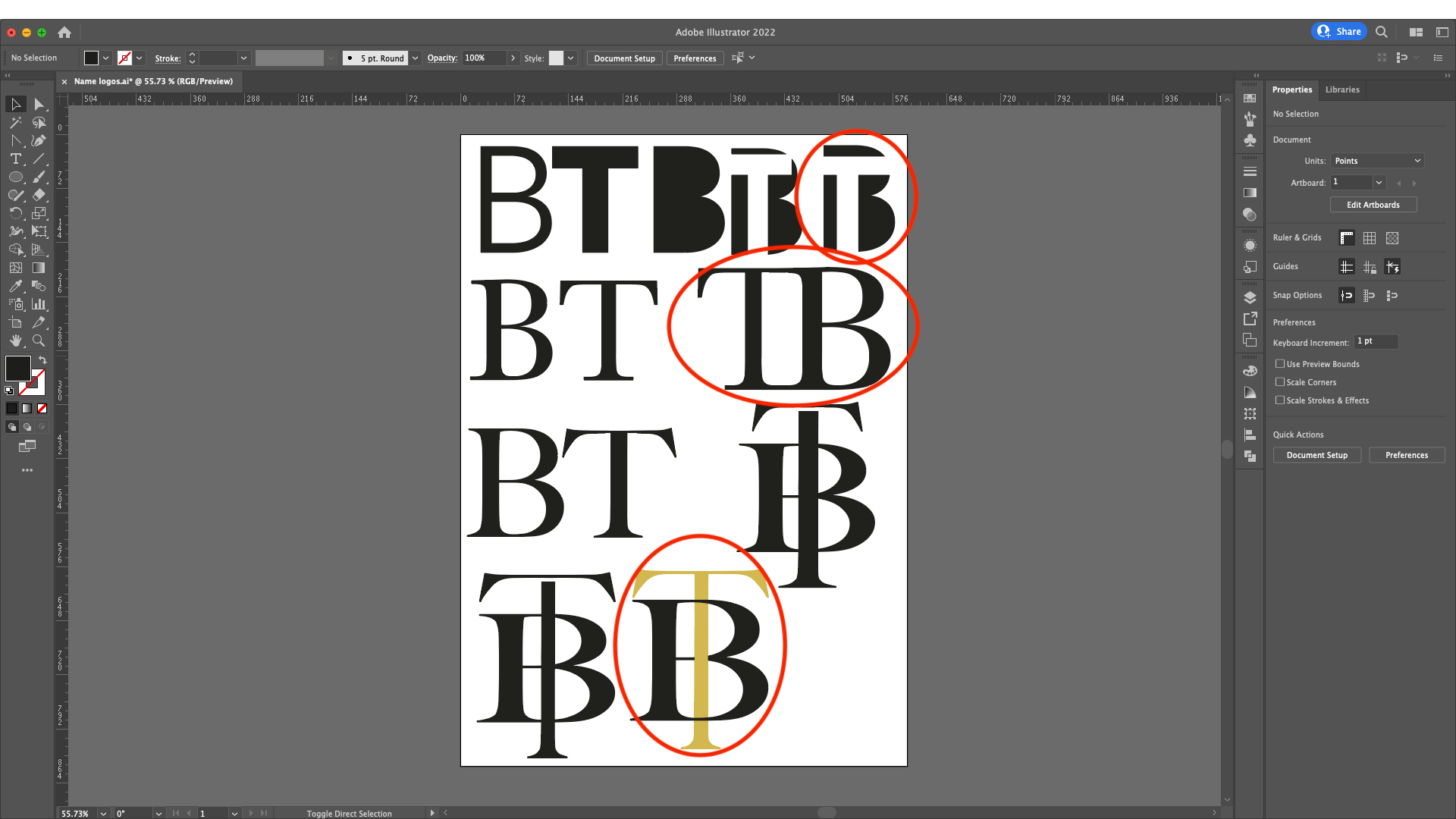 Creating letter logos – Typography & Graphic Communication