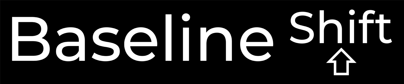 Baseline shift - Typography & Graphic Communication