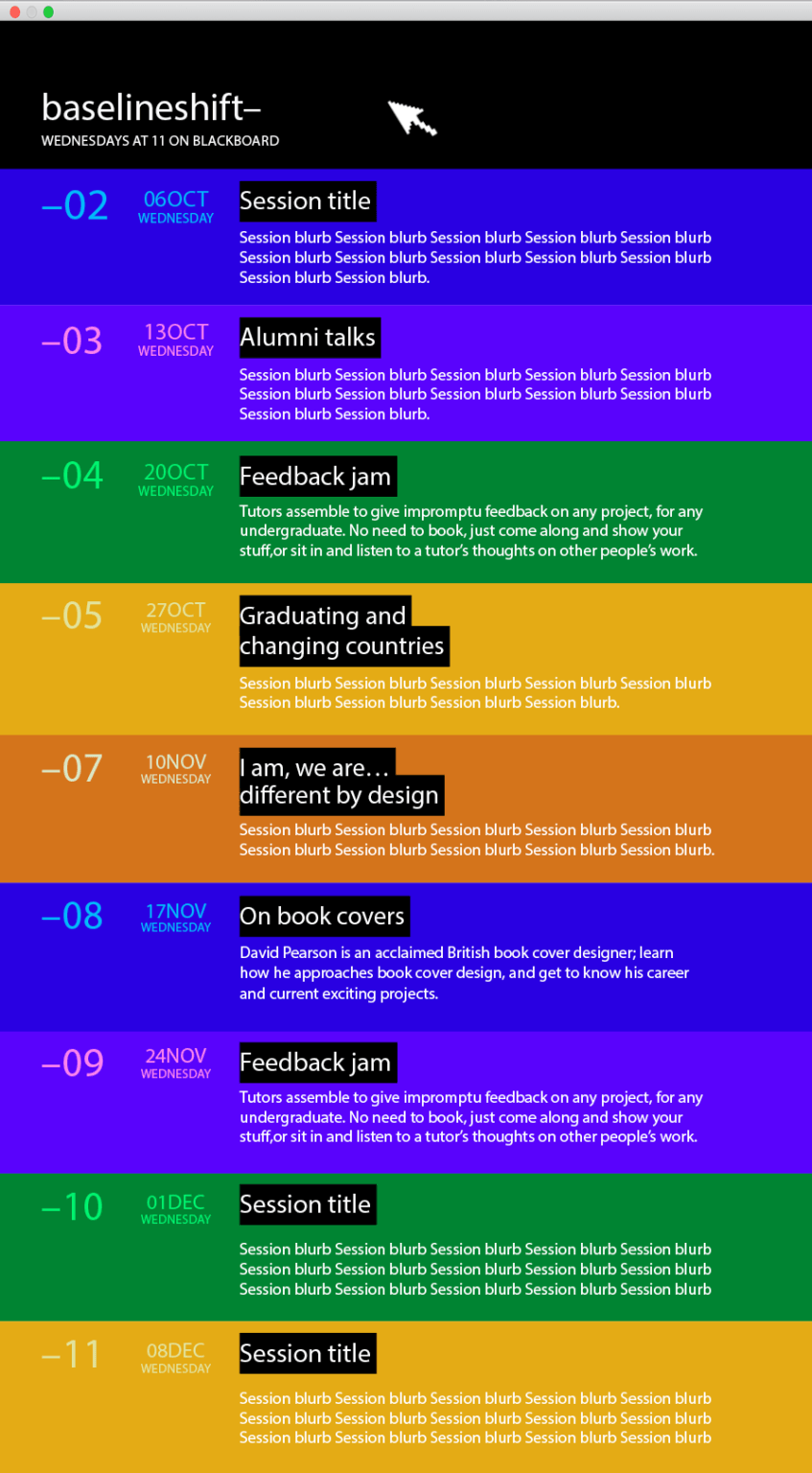 Baseline Shift - Typography & Graphic Communication