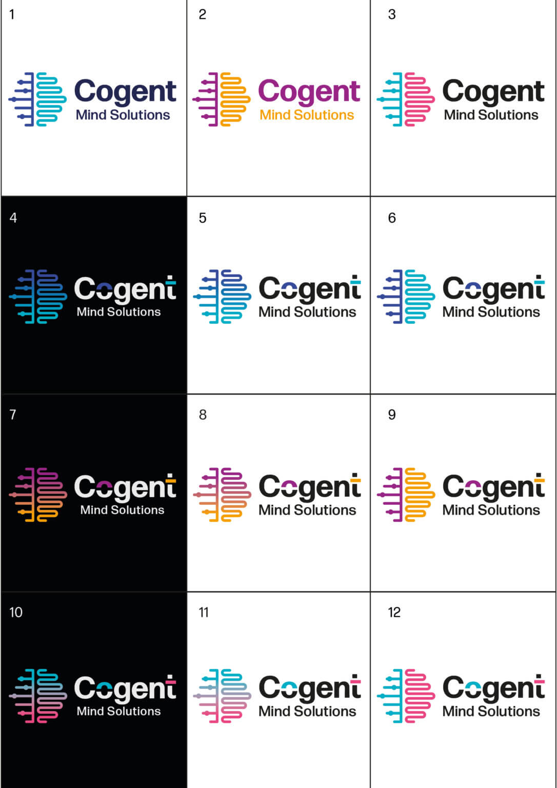 Cogent Mind Solutions: Brand design project